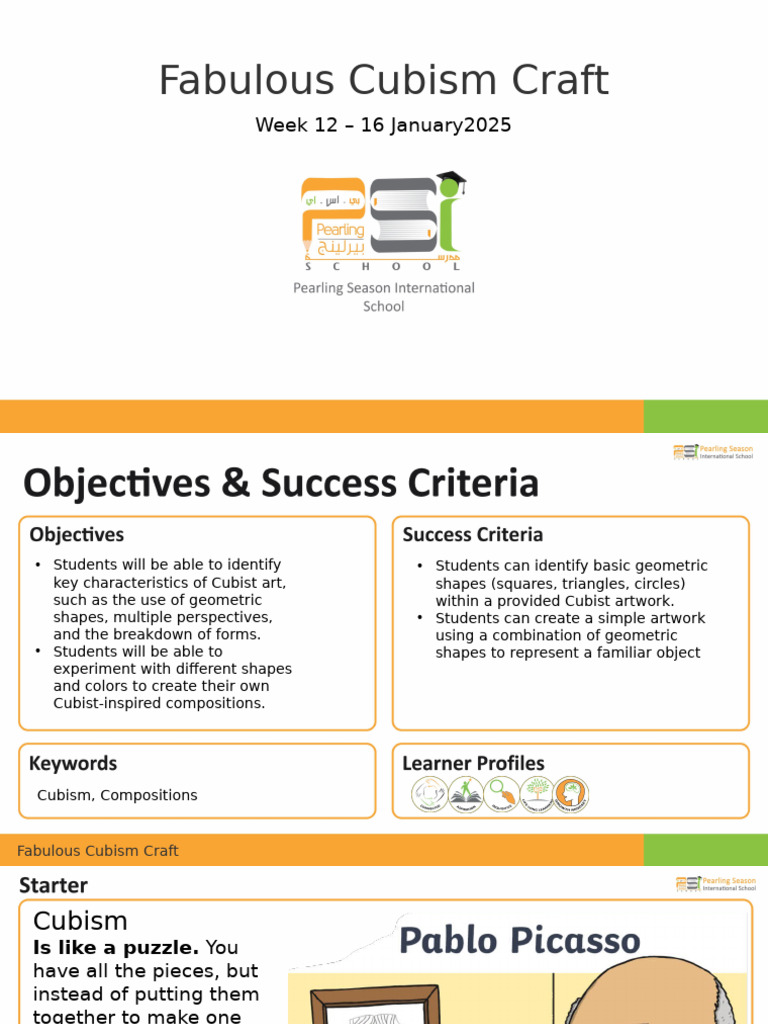 Fabulous Cubism Craft | PDF