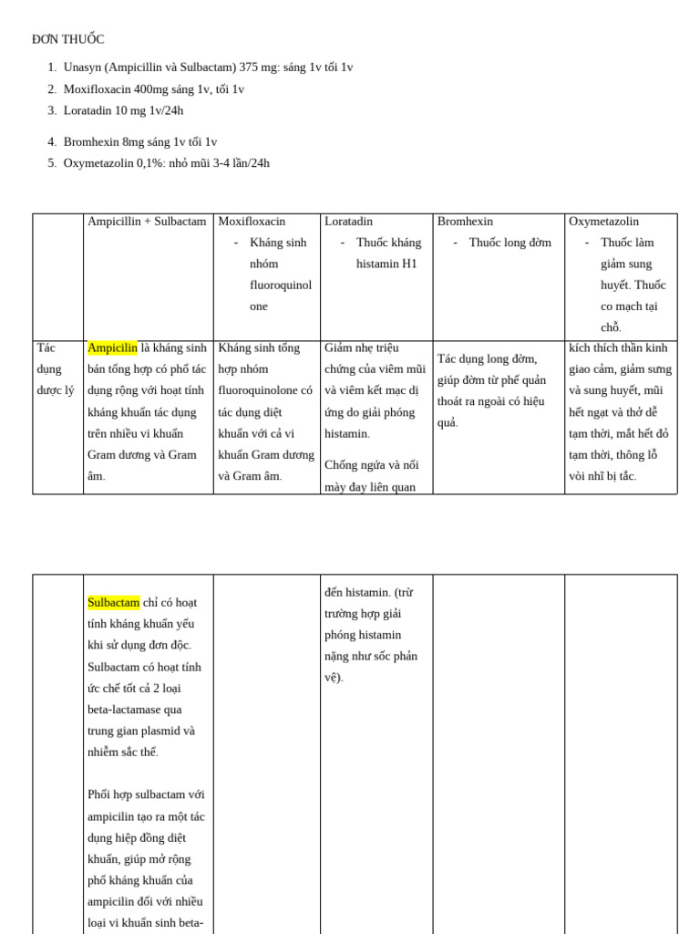 DLS_Đơn Thuốc TH | PDF