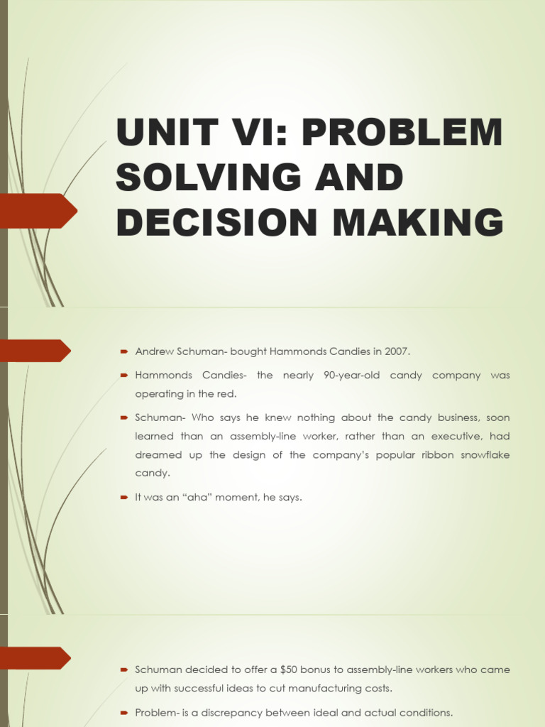 Problem Solving & Decision Making Strategies | PDF | Creativity ...