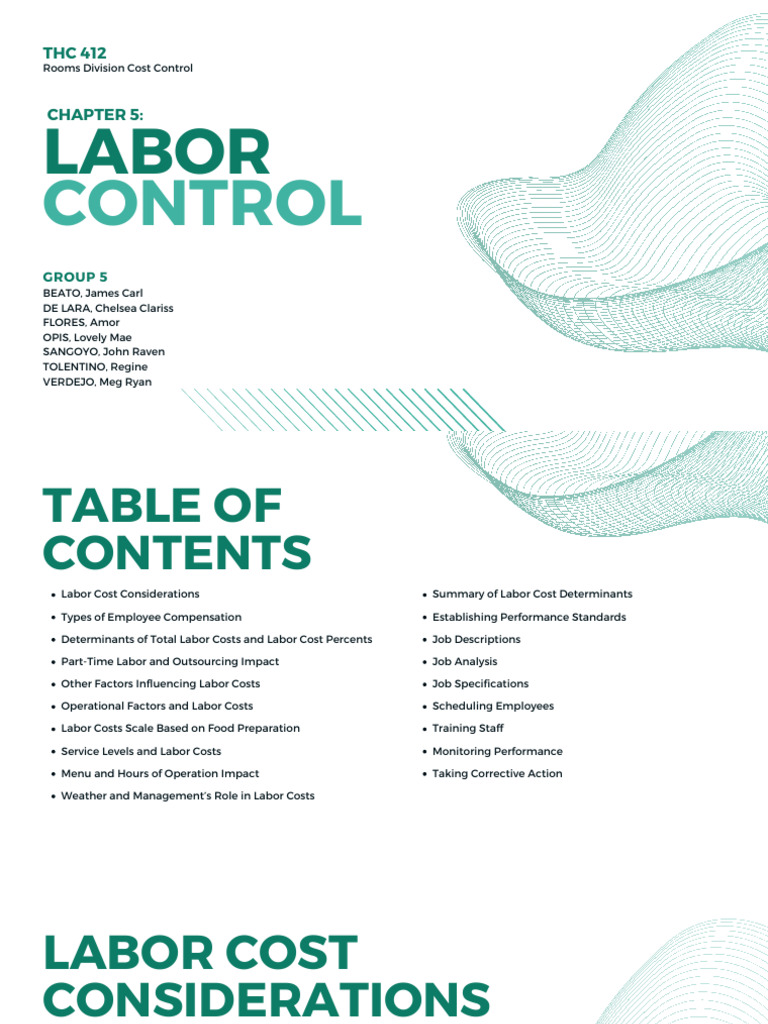 GROUP-5_CHAPTER-5-LABOR-CONTROL | PDF | Employment | Wage
