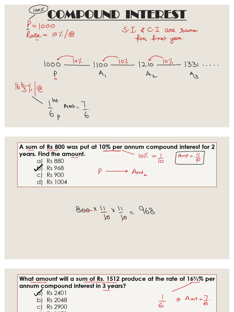 7)compound interest | PDF | Interest | Compound Interest