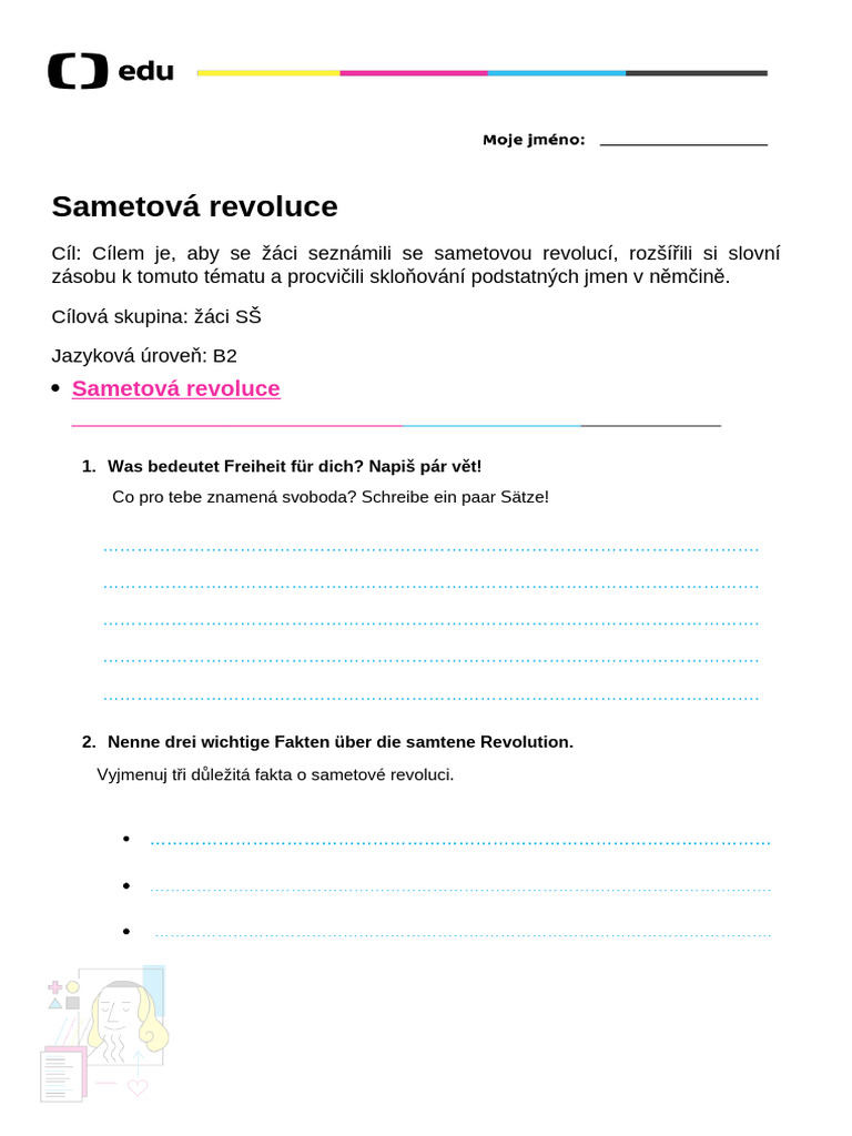 pracovni-list-sametova-revoluce-sklonovani-podstatnych-jmen | PDF