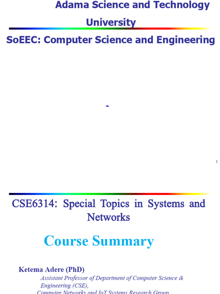 Advanced Topics in Computer Networks | PDF | Internet Of Things ...