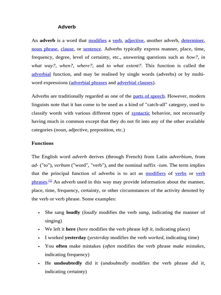 Adverb11 | PDF | Adverb | Adjective