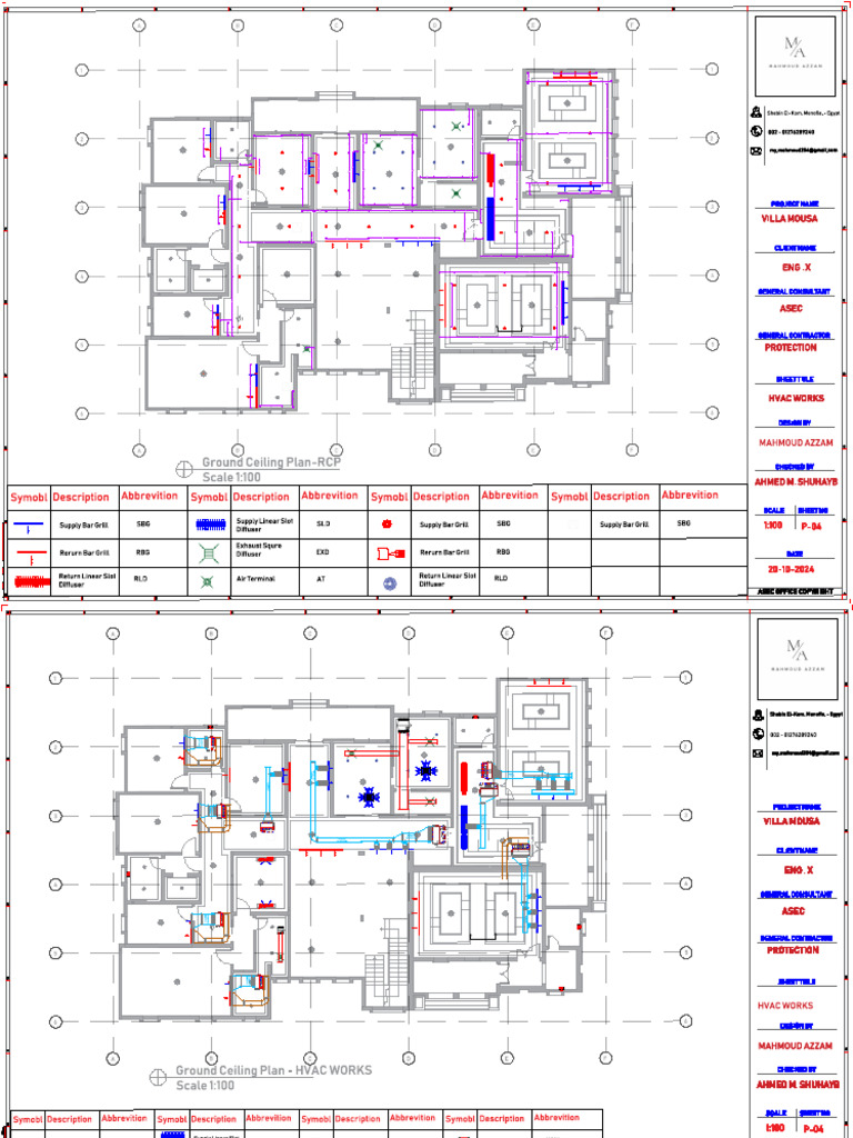 Ground Ceiling Plan-RCP Scale 1:100 | PDF