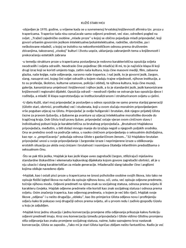 Kužiš Stari Moj | PDF