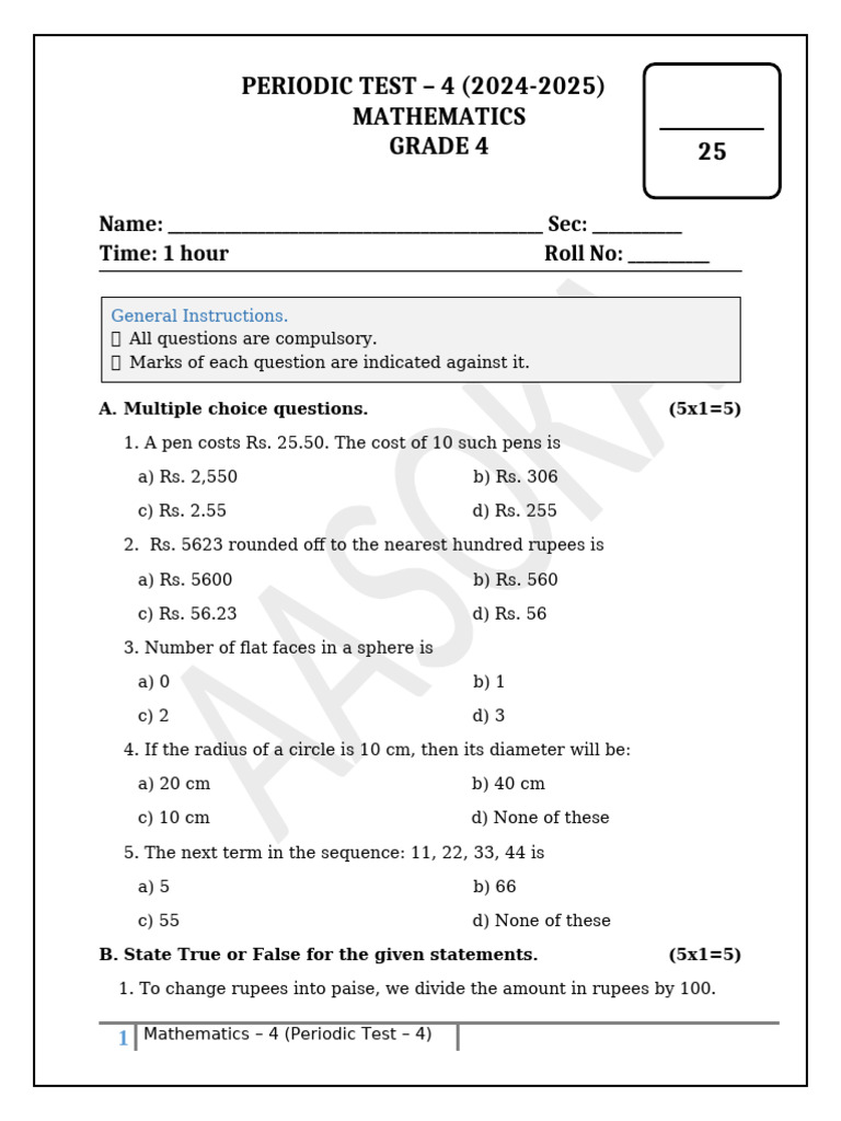 MATH_PT4_G4 | PDF | Length | Area
