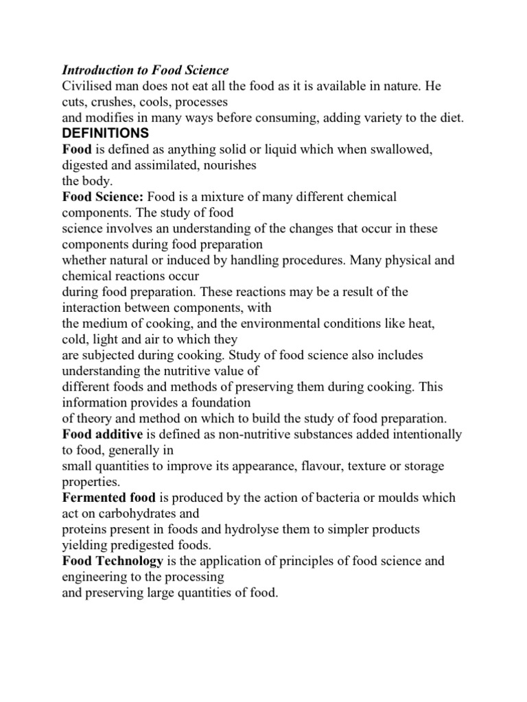 Introduction To Food Science | PDF | Grilling | Pressure Cooking