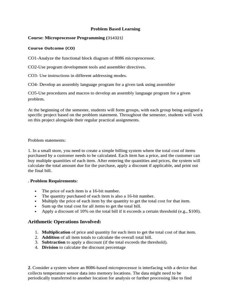 8086 Microprocessor Projects | PDF | Encryption | Cipher