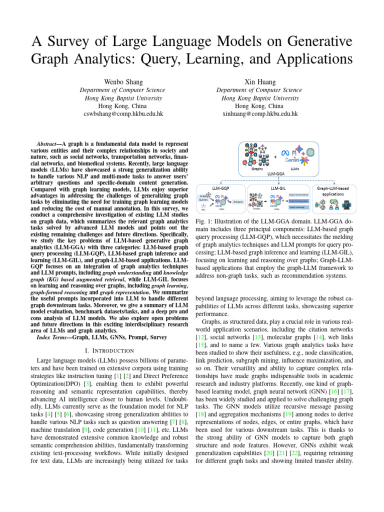 A Survey of Large Language Models On Generative Graph Analytics-Dual-Translated | PDF | Vertex ...