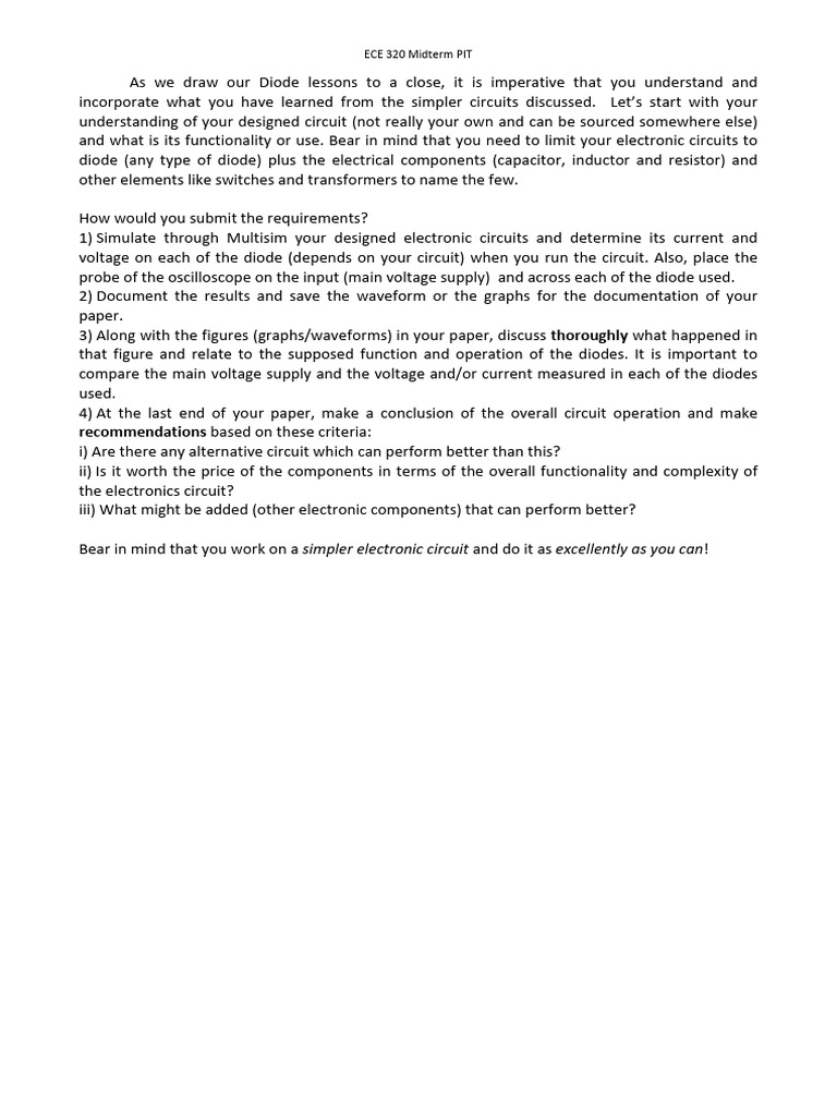 ECE 320 Midterm PIT | PDF
