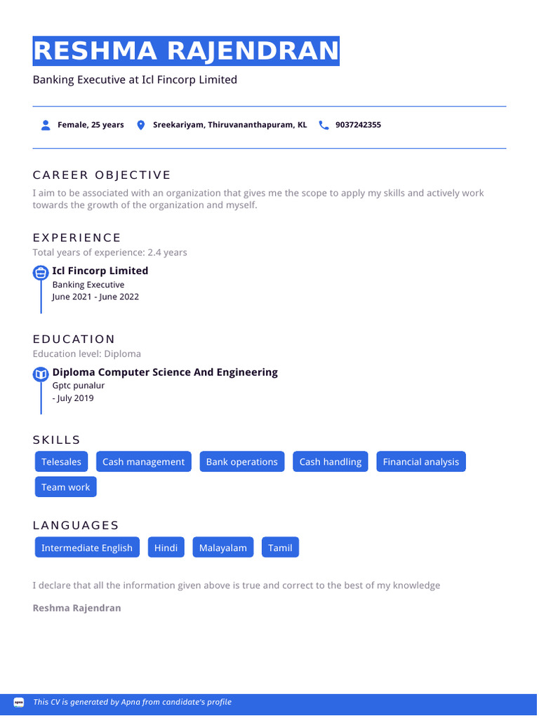 Reshma Rajendran | PDF