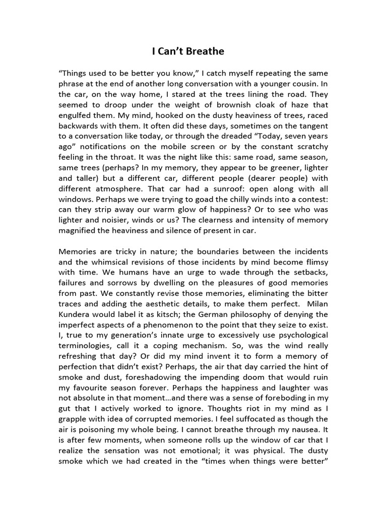 How Bteathing Is Difficult, Musfira | PDF | Cognition | Psychology