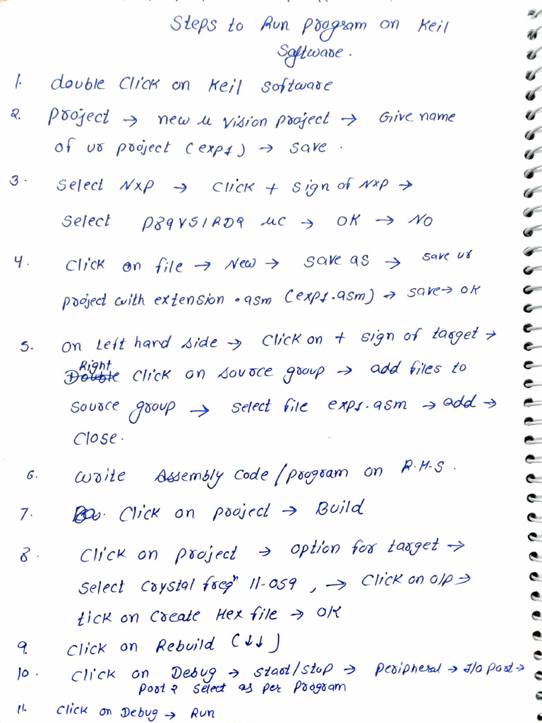 Keil Software Steps | PDF