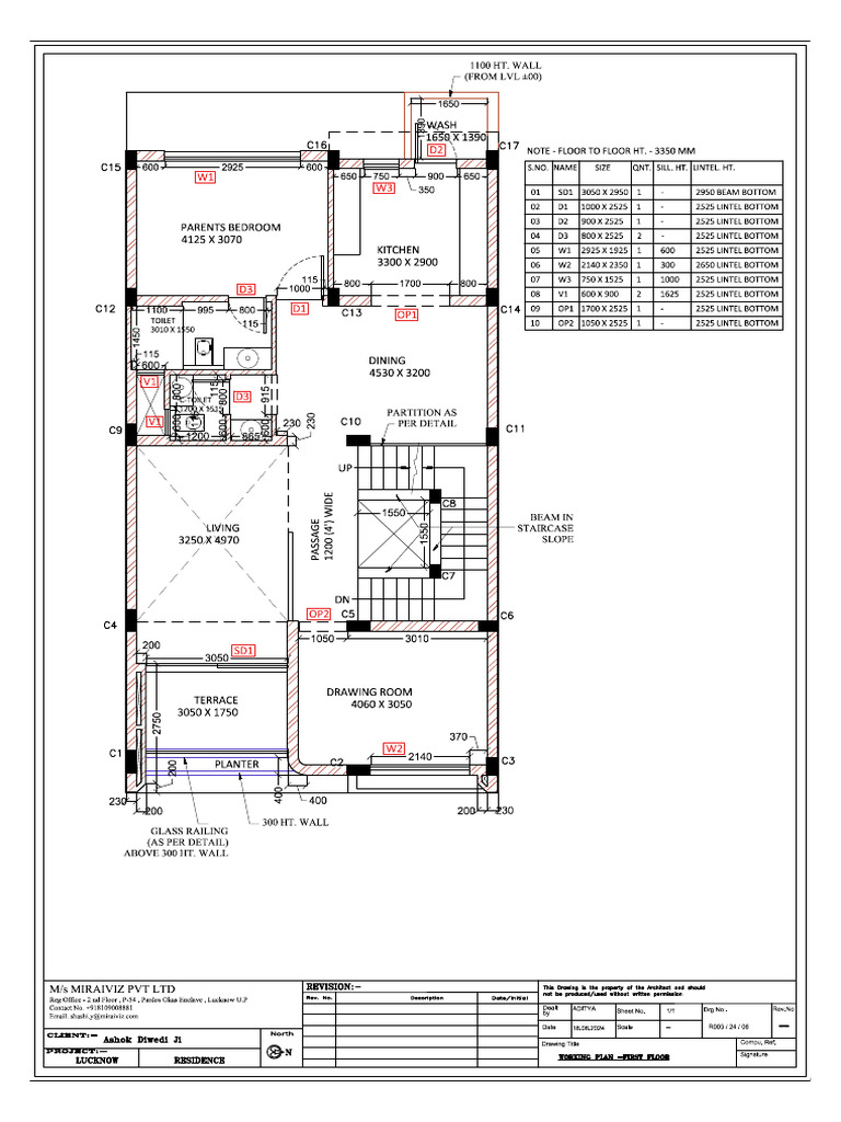 Working Plan 1st Floor | PDF