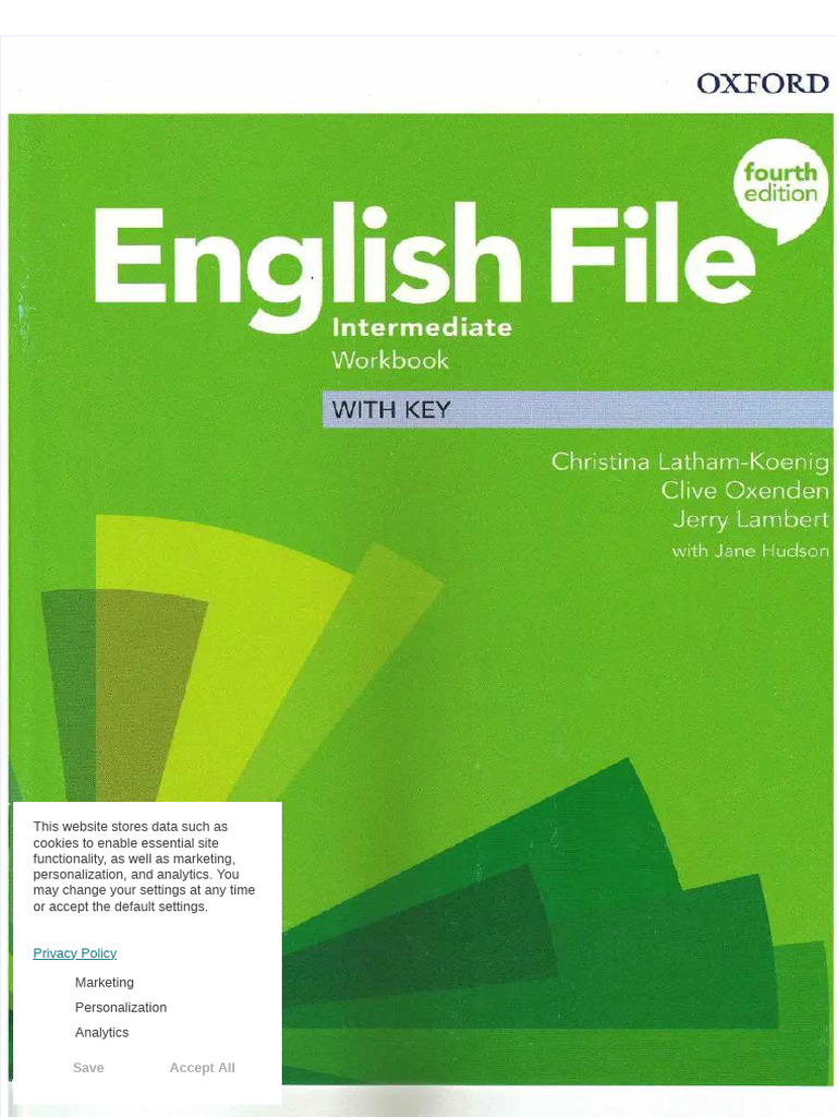 PDF English File 4th Ed b1 Intermediate 2 Workbook With Key - Compress ...