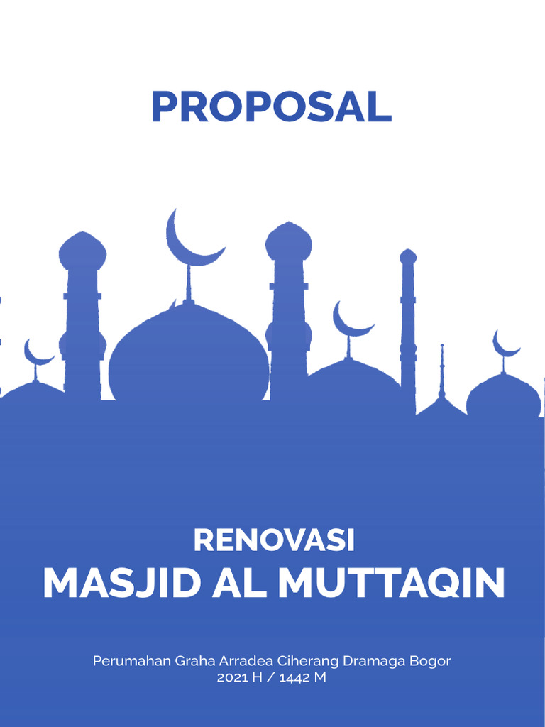 Proposal Renovasi Pembangunan Masjid Al Mutaqin Plus TTD | PDF