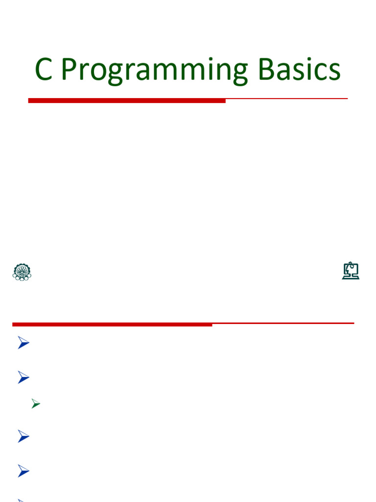 Lecture 03 C Programming Basics Pdf Data Type Boolean Data Type