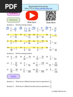 Equivalent Fractions Practice Worksheet | PDF