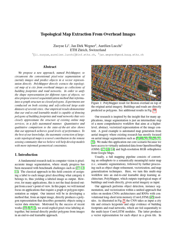 Map extraction papper | PDF | Image Segmentation | Deep Learning