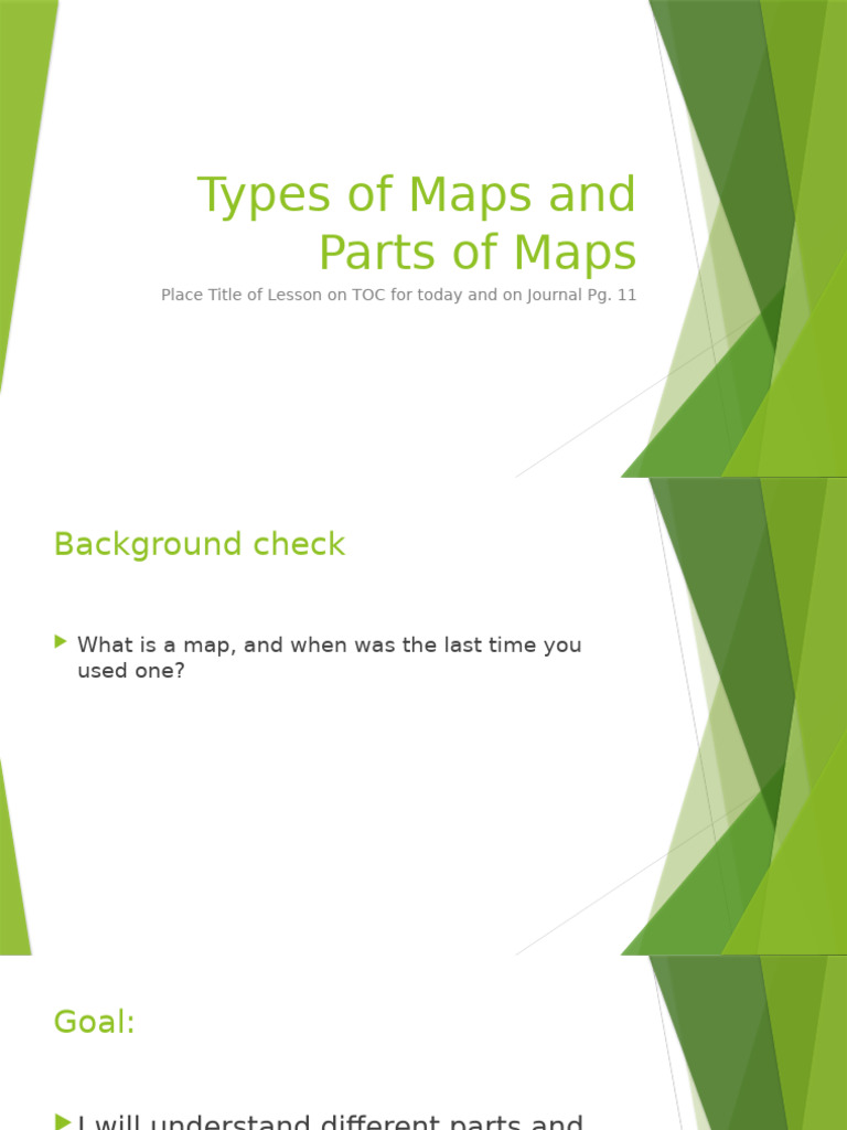 Types of Maps and Parts of Maps | PDF