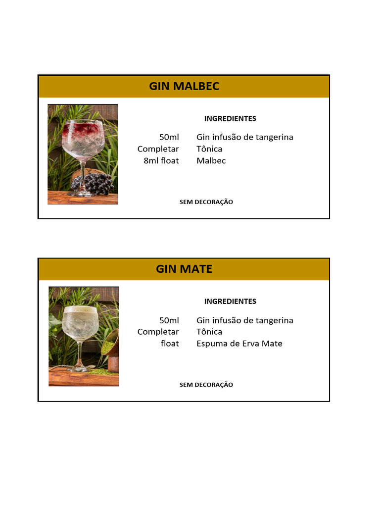 Resumo Receitas | PDF | Bebidas alcoólicas | Bebida