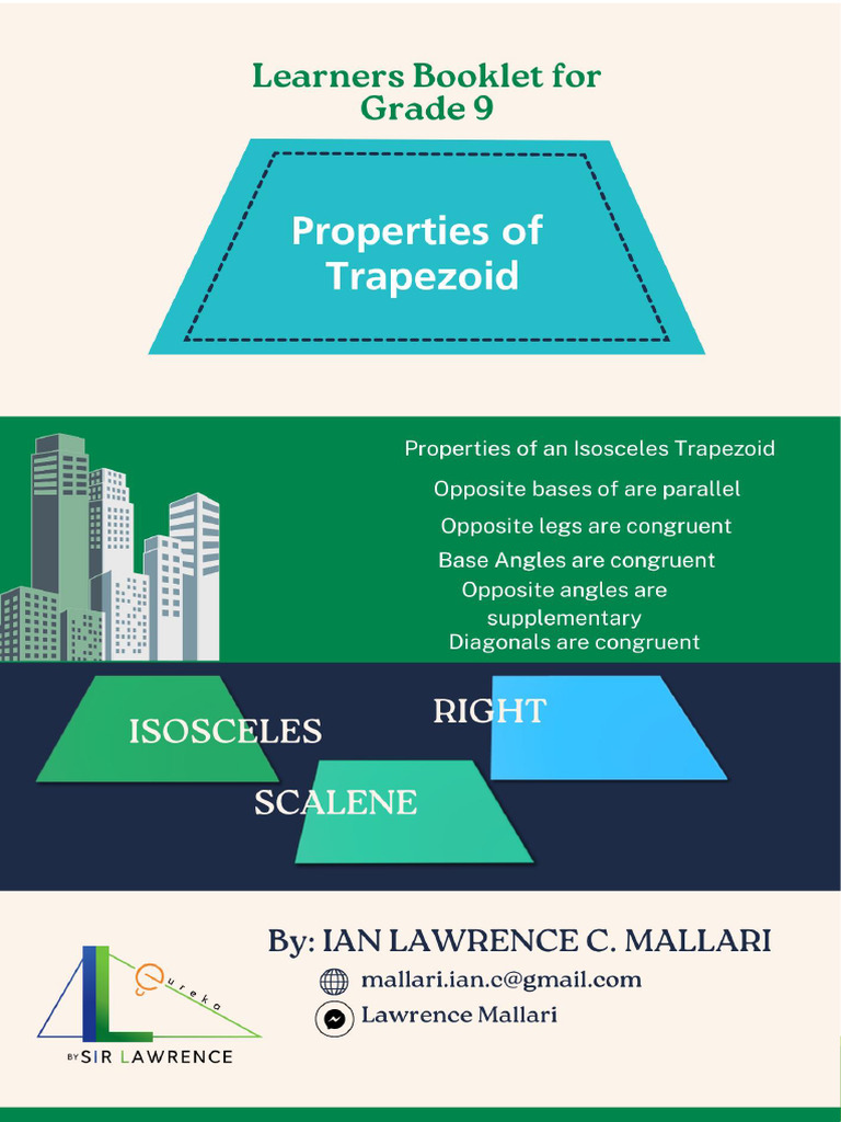 Understanding Trapezoid Properties | PDF | Triangle | Classical Geometry