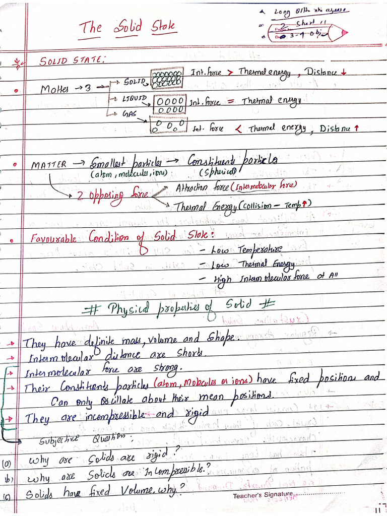 The Solid State Notes Bseb | PDF