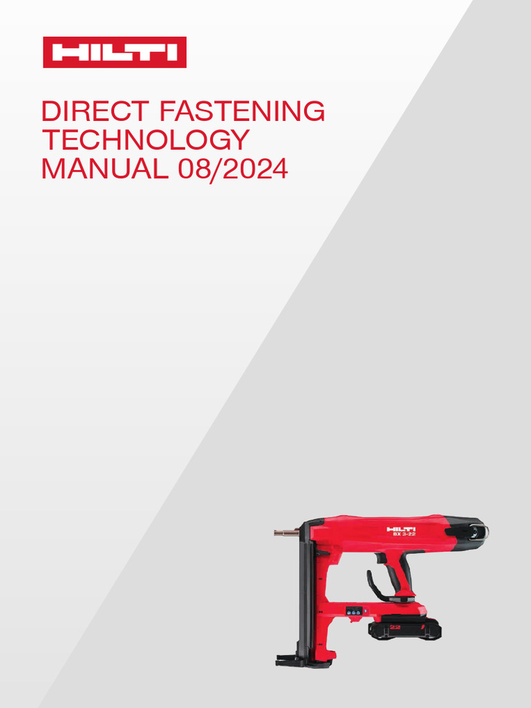 Direct Fastening Technology Manual Technical Information ASSET DOC ...