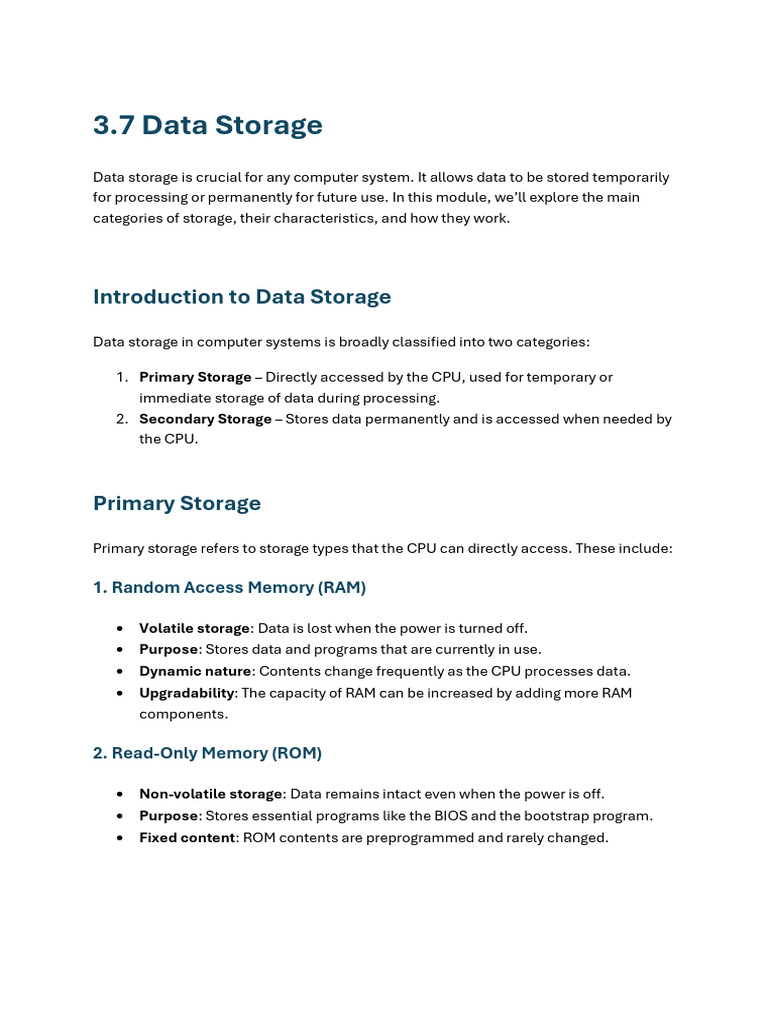 Chapter3 Part2 | PDF | Computer Data Storage | Random Access Memory