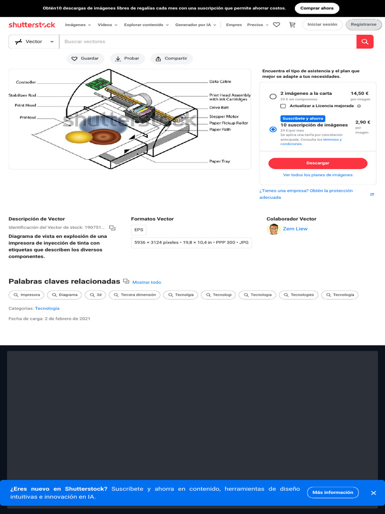 Diagrama de vista en explosión de vector de stock (libre de regalías ...