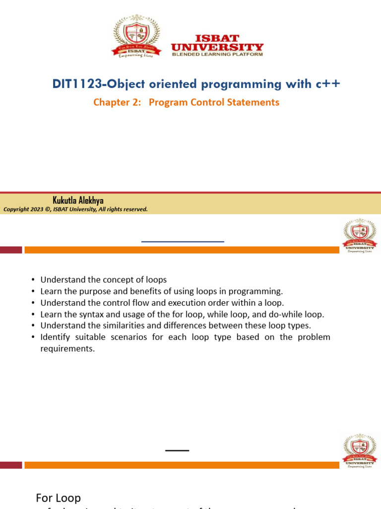 unit 2_2(loops) | PDF | Control Flow | Namespace unit 2_2(loops) | PDF | Control Flow | Namespace