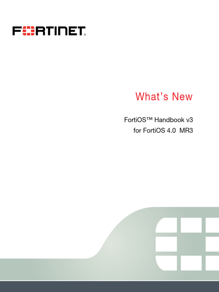 fortigate-whatsnew-40-mr3 | PDF | Proxy Server | Booting
