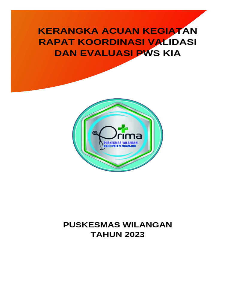 KAK Validasi Data Gizi KIA | PDF