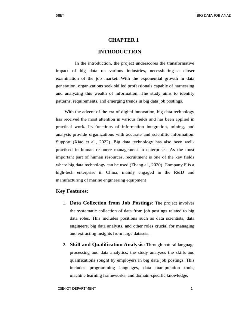 Big Data Job Market Analysis Report | PDF | Unified Modeling Language ...