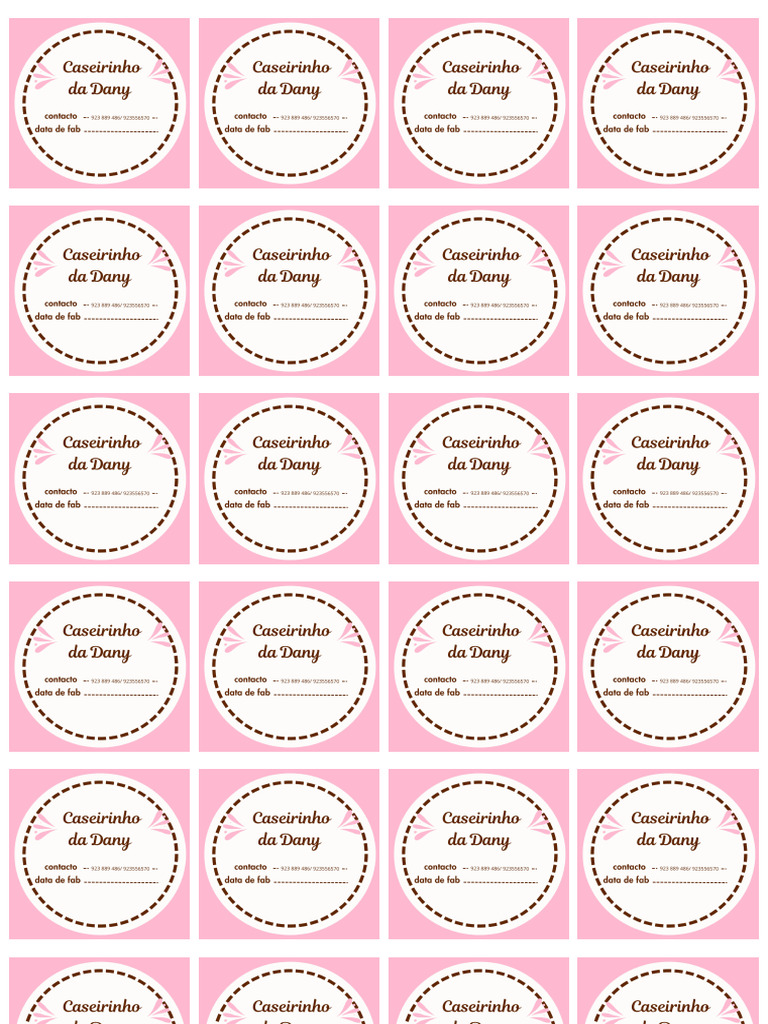 Repeated Label A4 v2 | PDF