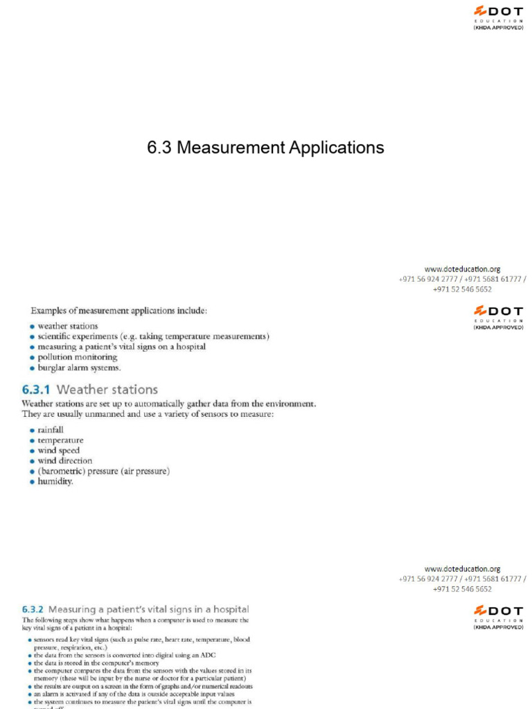 6.3 Measurement Applications | PDF
