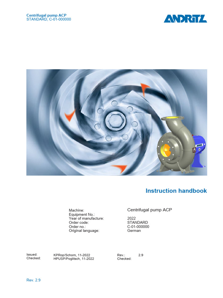 Centrifugal Pump Acp Manual v2 9 en Data | PDF | Pump | Bearing (Mechanical)