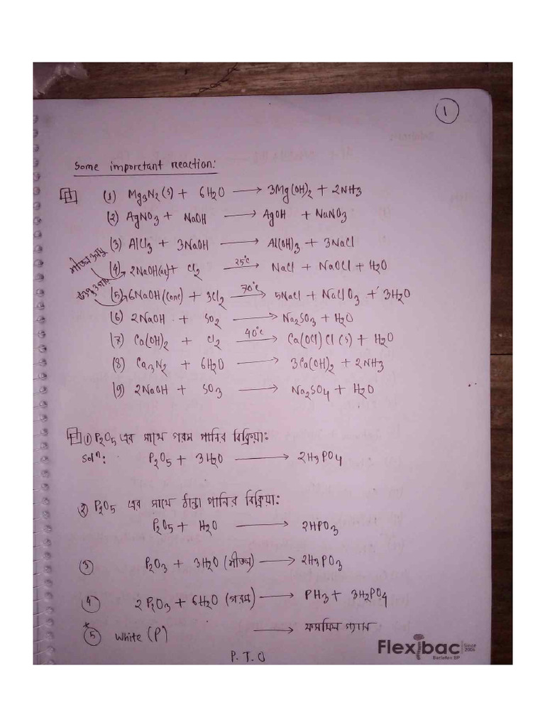 inorganic reactions | PDF