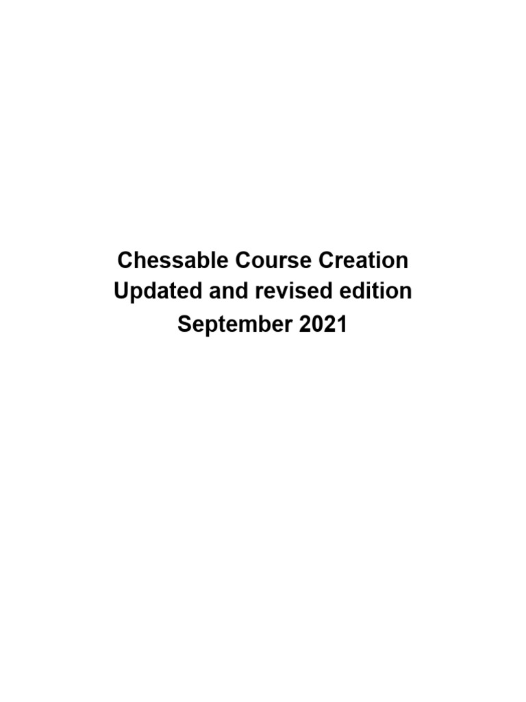 Chessable Course Creation and Import Guide - Non-Staff | PDF | Menu ...