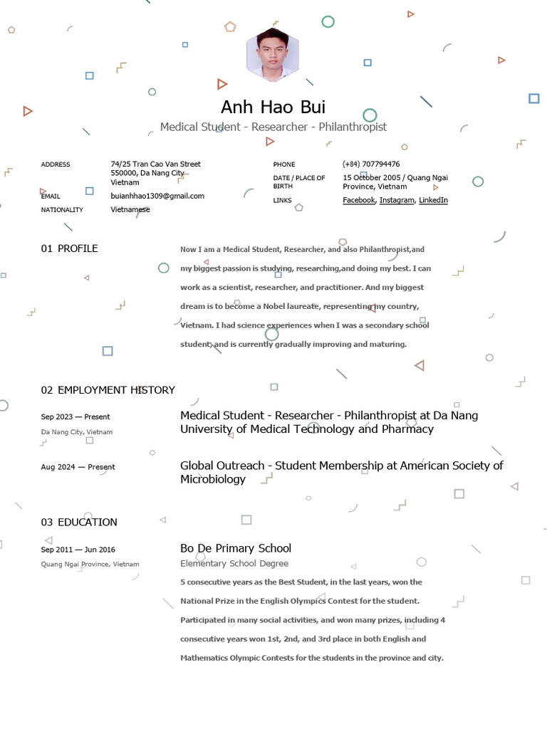 Medical Student's Academic Achievements | PDF | Vietnam | Health Sciences