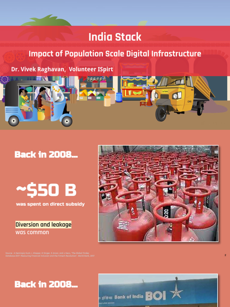 Vivek Raghavan - India Stack Presentation | PDF | Financial Inclusion ...