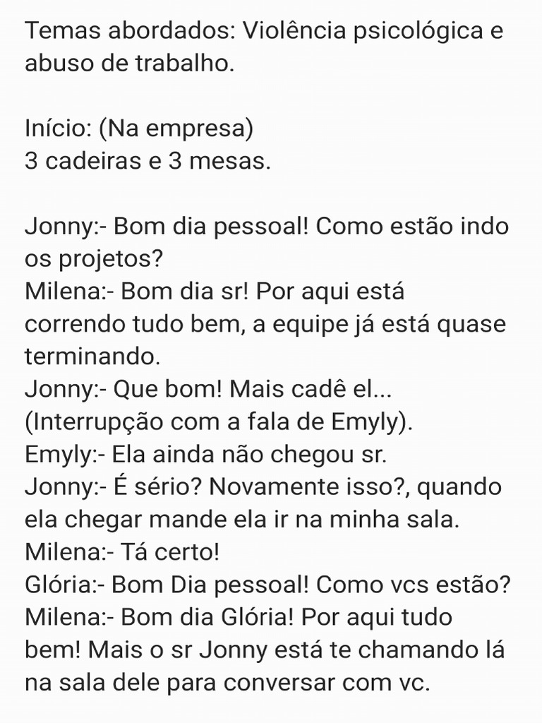 Roteiro (Projeto de Vida)_230910_224102 | PDF