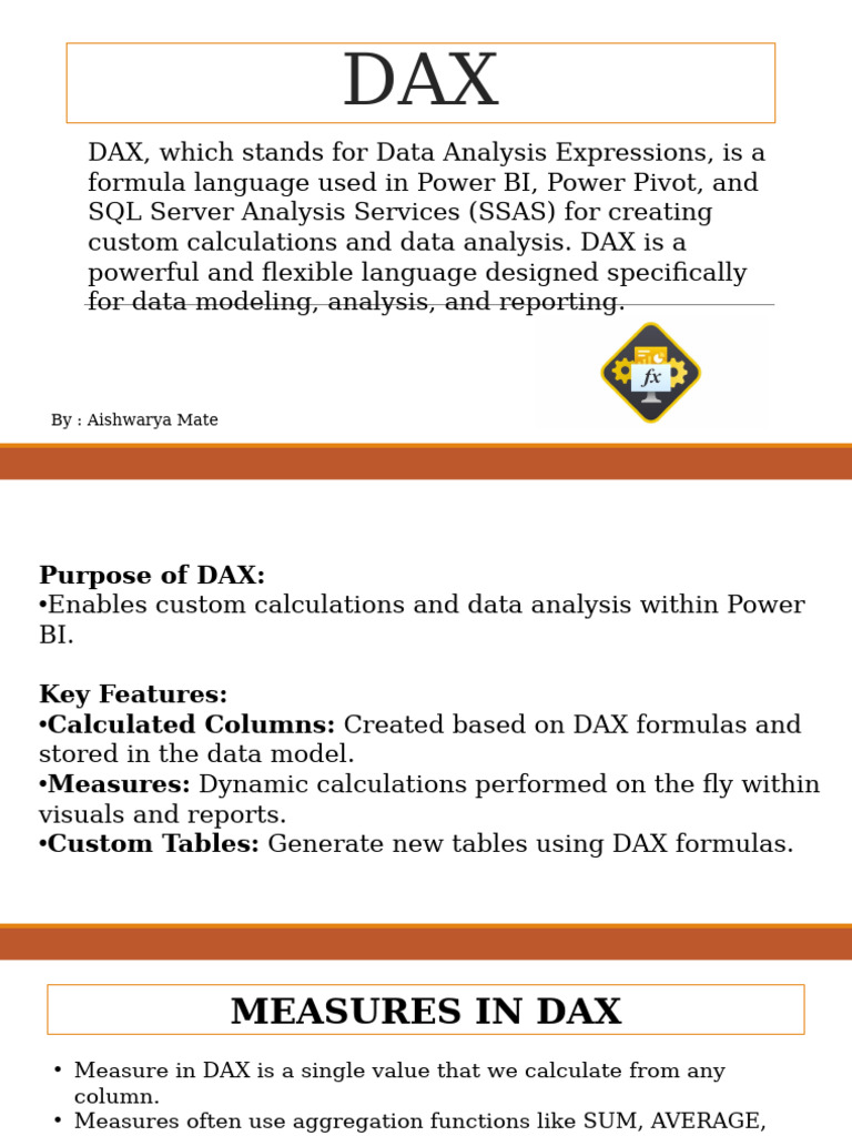 DAX | PDF | Computer Programming | Information Technology Management