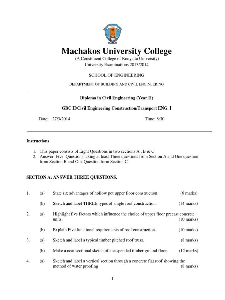 Diploma Ii G.B.C. Civil Eng | PDF | Structural Engineering | Engineering