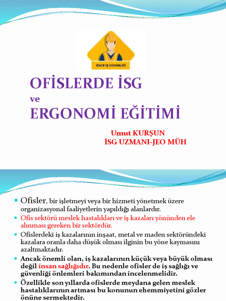 Ofi̇slerde İsg | PDF