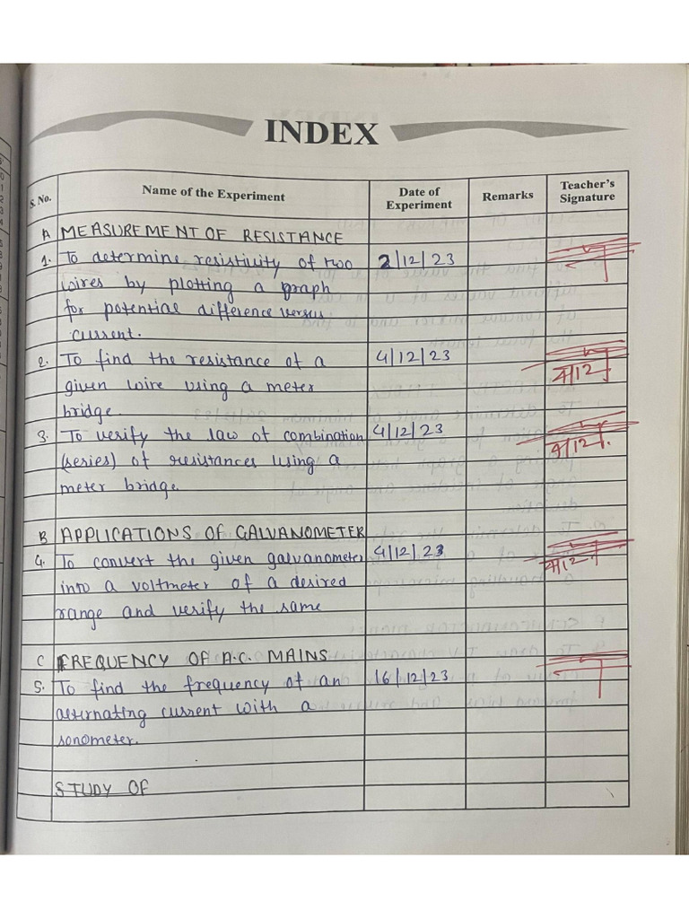 Physics Practical File (12 Class) | PDF