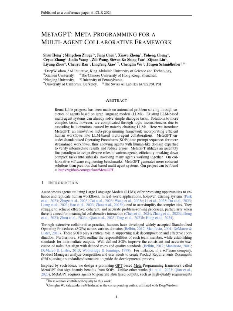 12. Meta Programming for a Multi Agent Collaborative Framework | PDF | Communication | Information