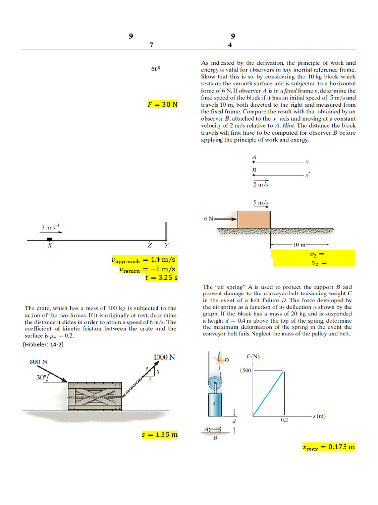 Applied Mathematics B154 Tutorial Answers | PDF | Force | Metrology