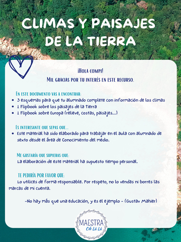 Ud7 Climas y Paisajes de La Tierra | PDF | Desierto | Clima